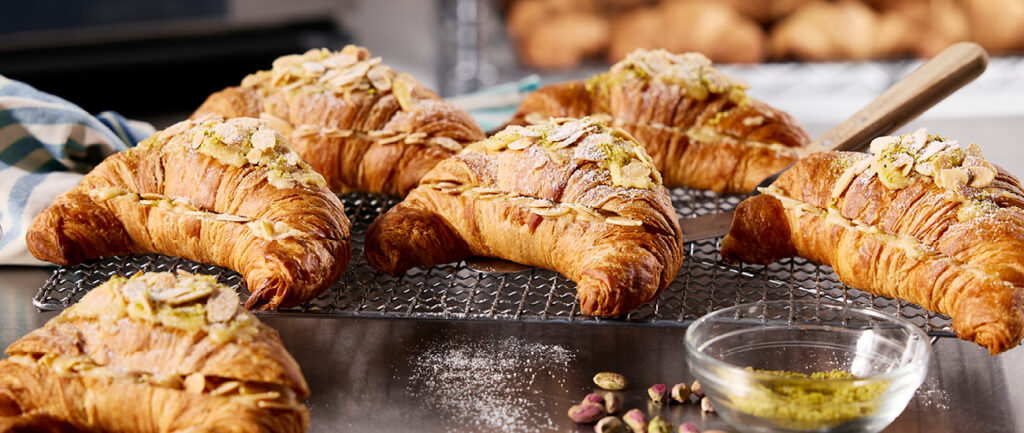 Sweet Almond Pistachio Loaded Croissant Recipe | EOI Bakery